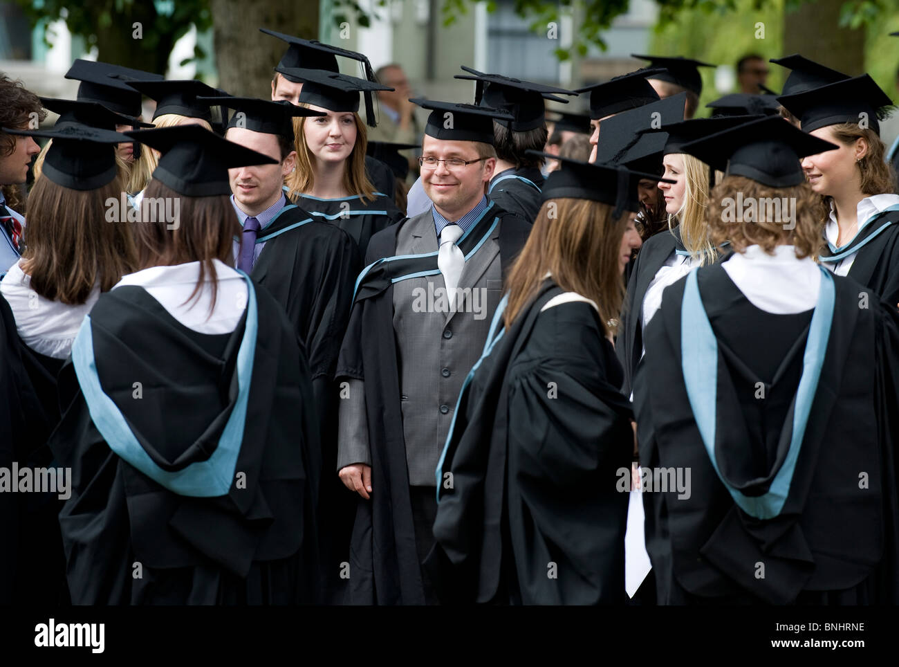 Students at The University of Birmingham after their Graduation ...