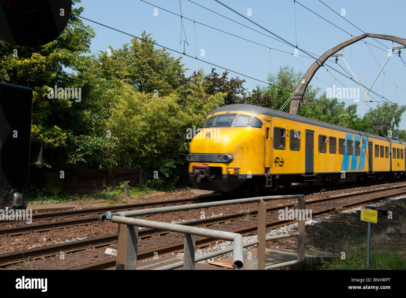 train in landscape Stock Photo - Alamy