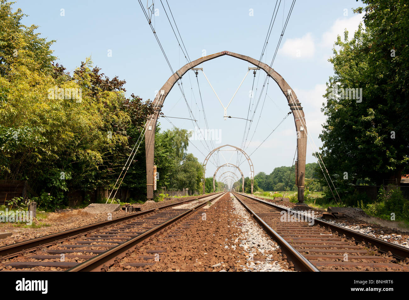 train in landscape Stock Photo - Alamy