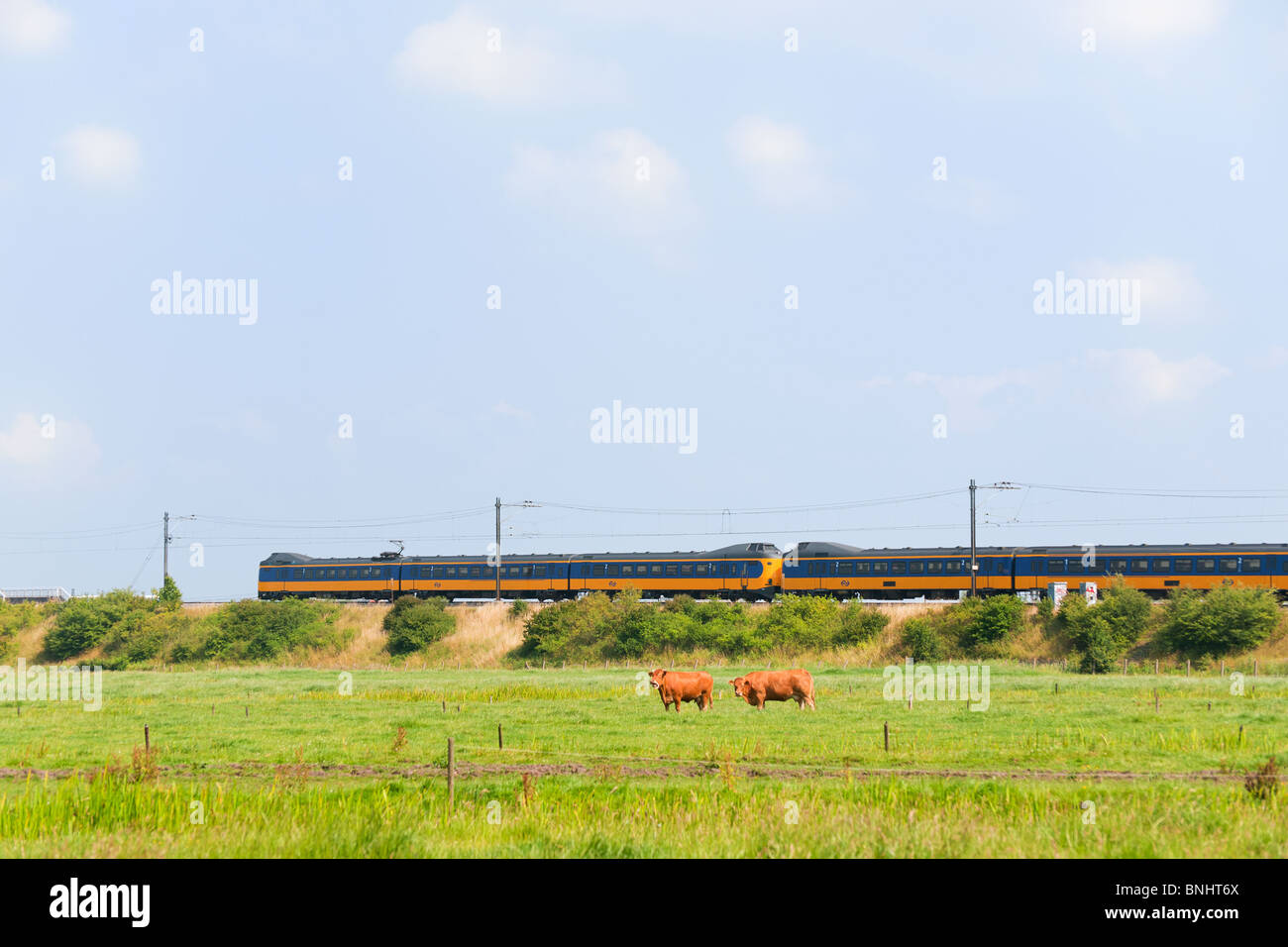 train in landscape Stock Photo - Alamy