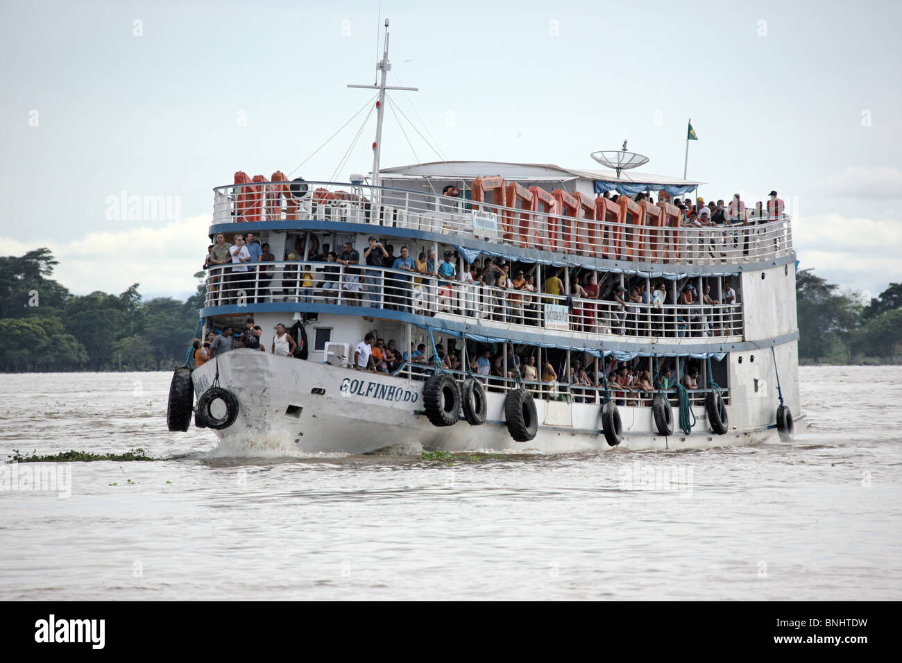 Obidos city Brazil Amazon river Amazon rainforest Amazonia Jungle ...