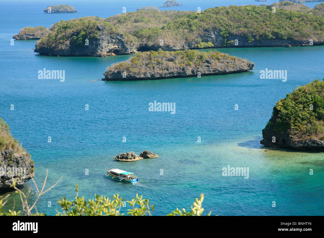 Philippines Asia Luzon Lingayen gulf island west coast Hundred Islands ...