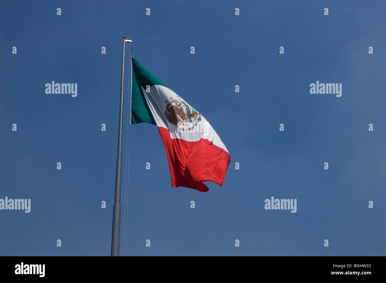 Zocalo Mexican National Flag Plaza de la Constitucion Centro Historico ...