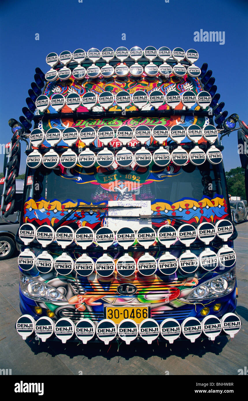 Asia Thailand Bangkok Bus Buses Coach Coaches Transport Public ...