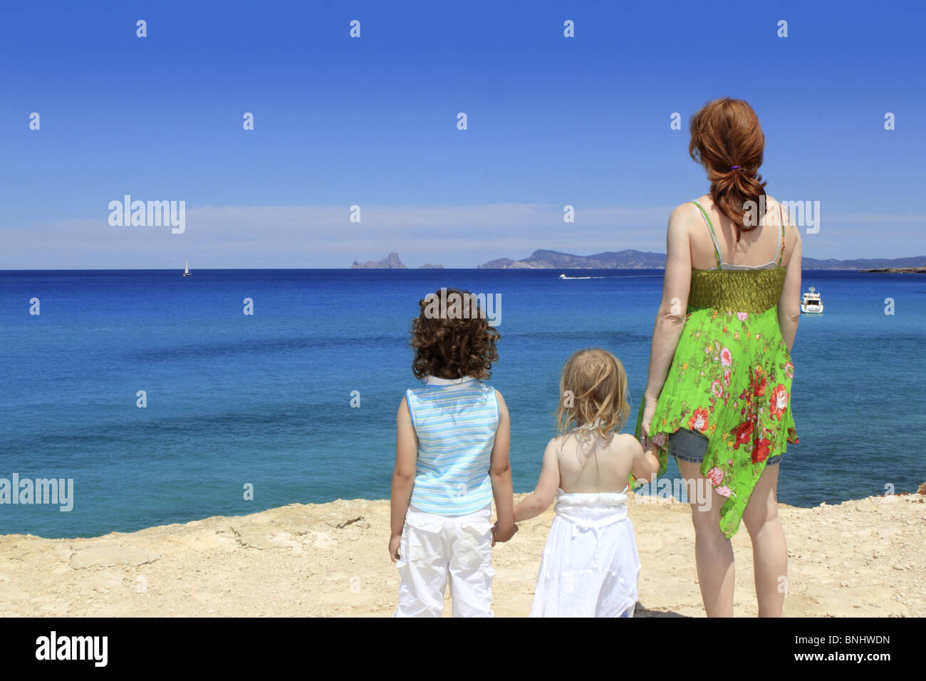 Ibiza family beach hi-res stock photography and images - Alamy