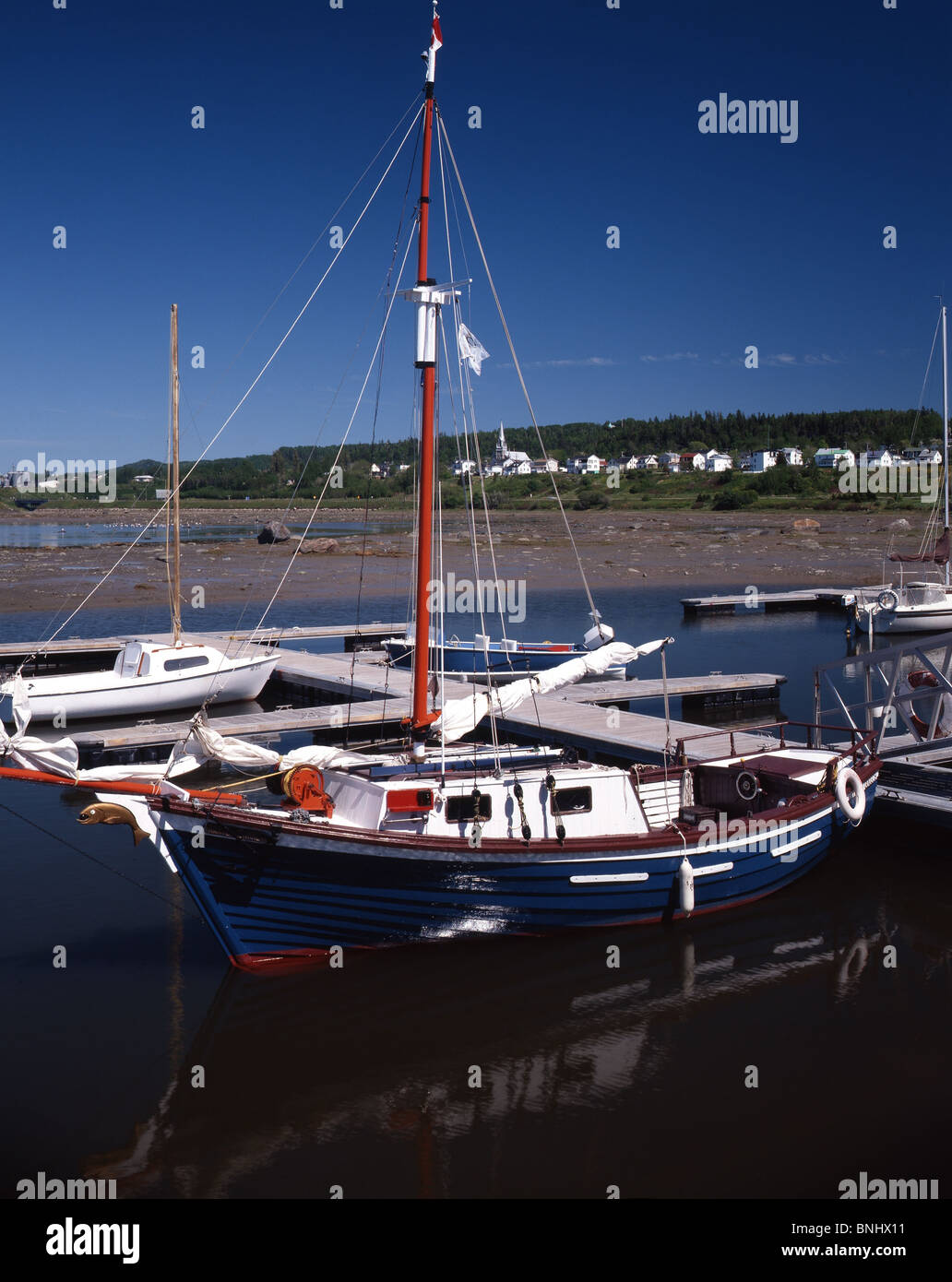 Sail Boats near Shore, Quebec Stock Photo - Alamy