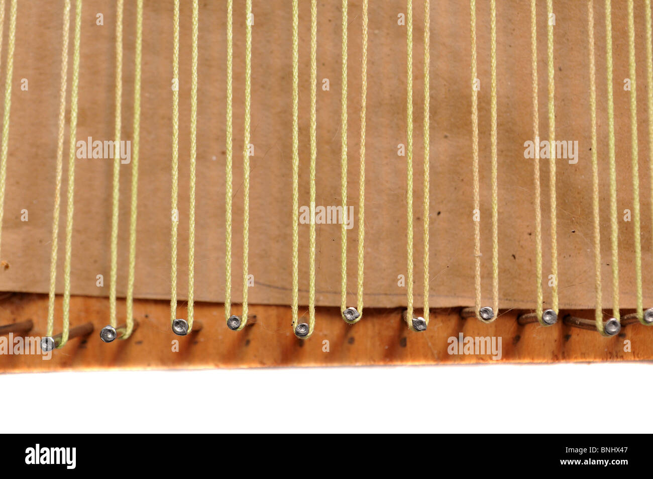 bird's eye view of a Weaving Loom isolated on a white background Stock ...