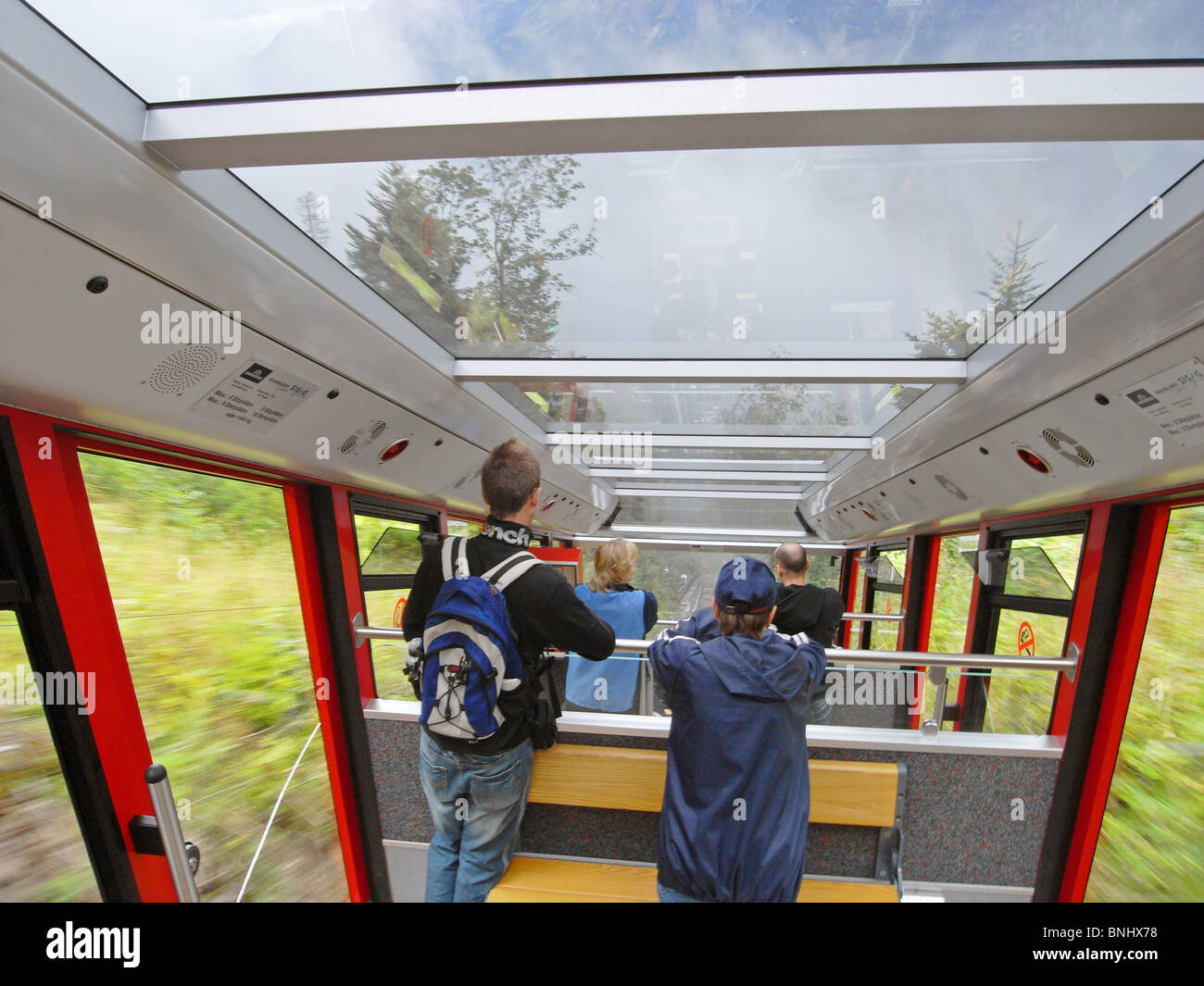 Harderbahn to Harder Kulm, Interlaken, Switzerland Stock Photo - Alamy