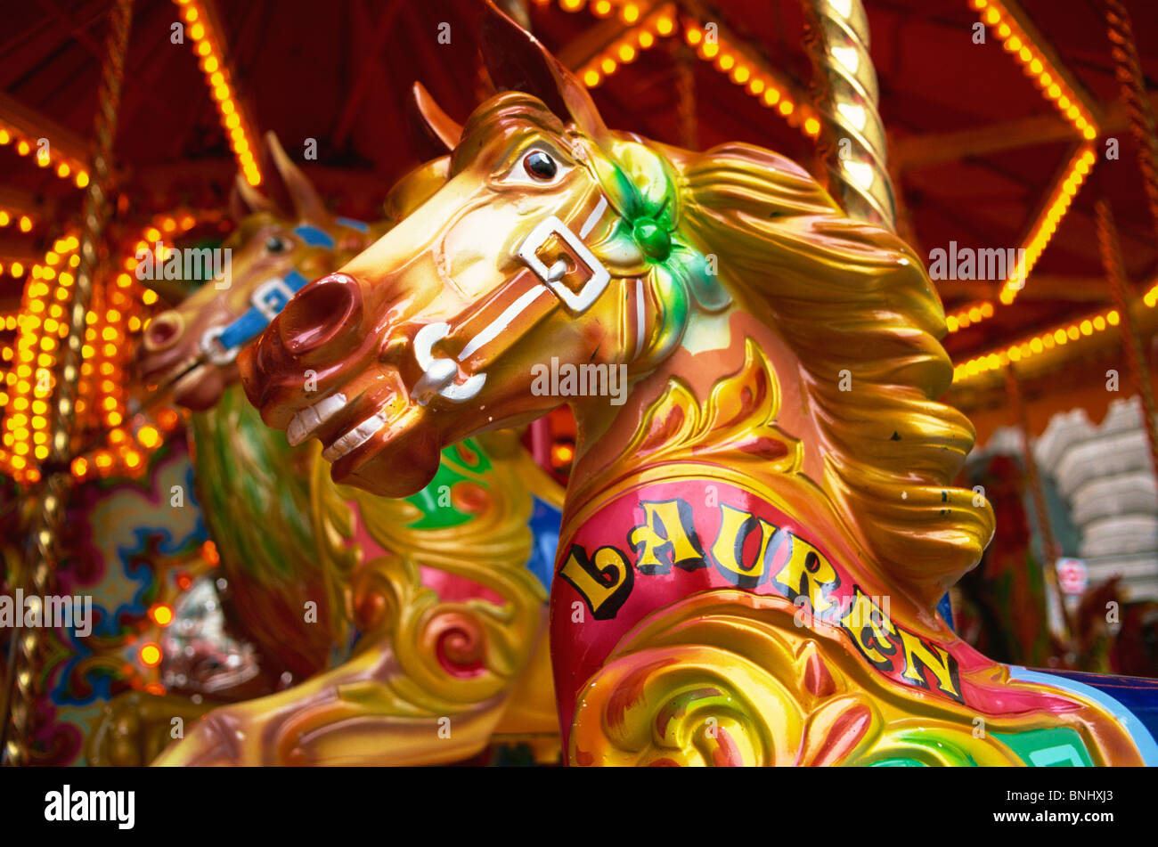 UK United Kingdom Great Britain Britain England Carousel Carousel Horse ...