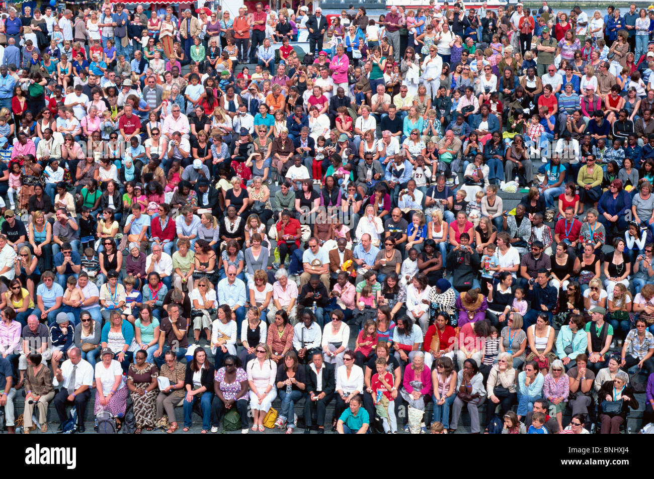 UK United Kingdom Great Britain Britain England London Southwark Crowds ...