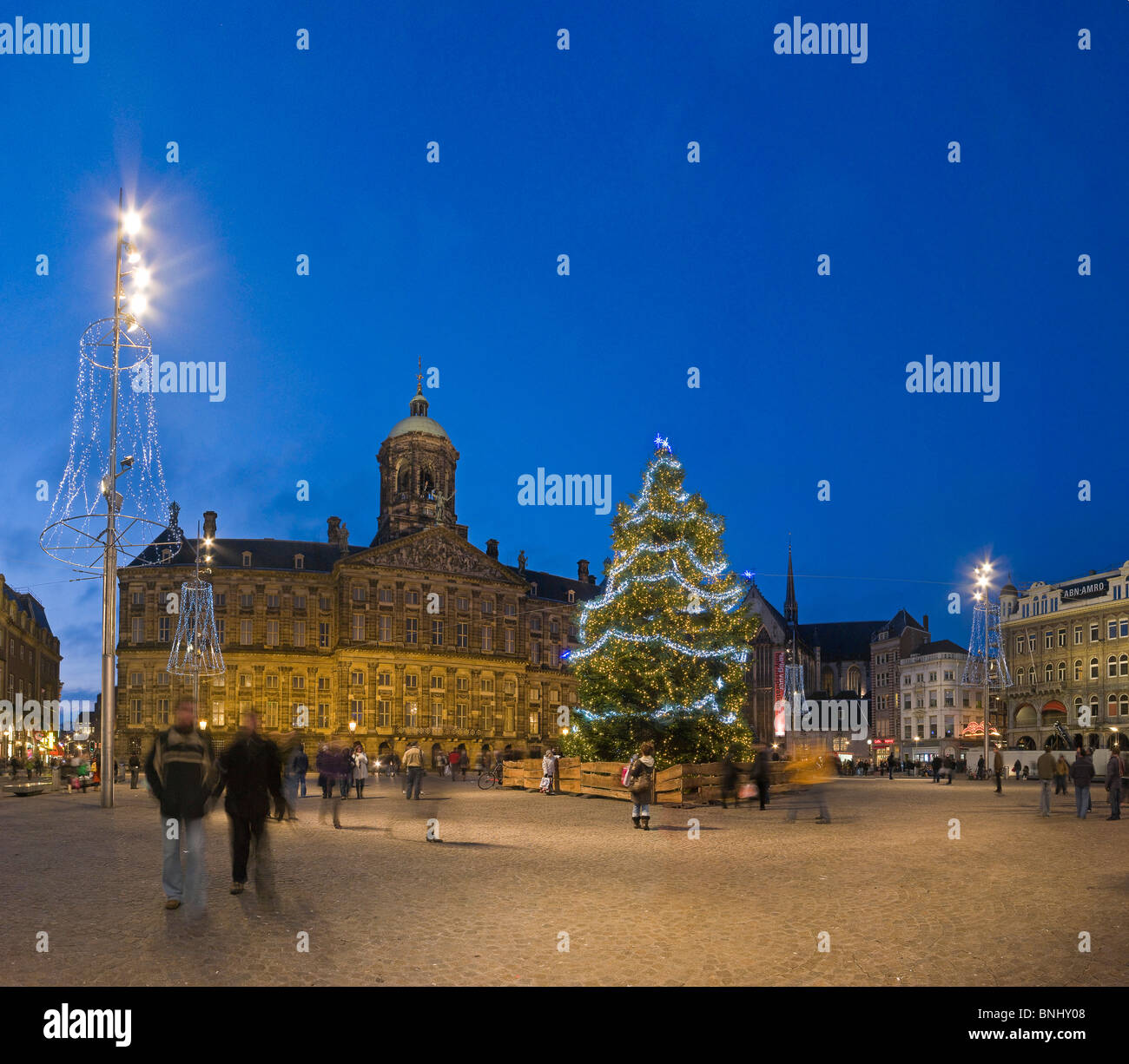 The Netherlands Holland Amsterdam city Christmas lights illumination ...