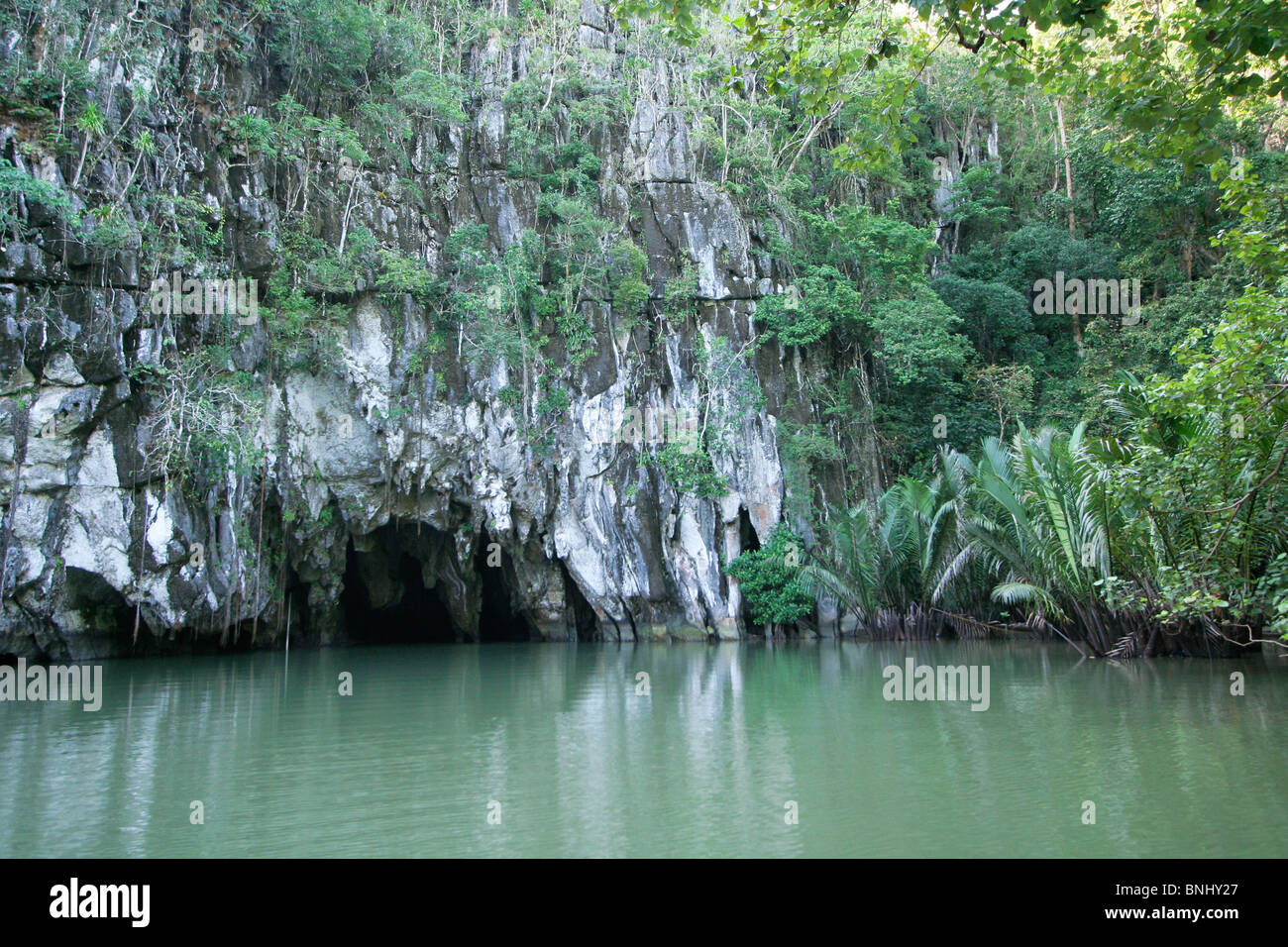The entrance to the famous Subterranean River, Sabang, Palawan ...
