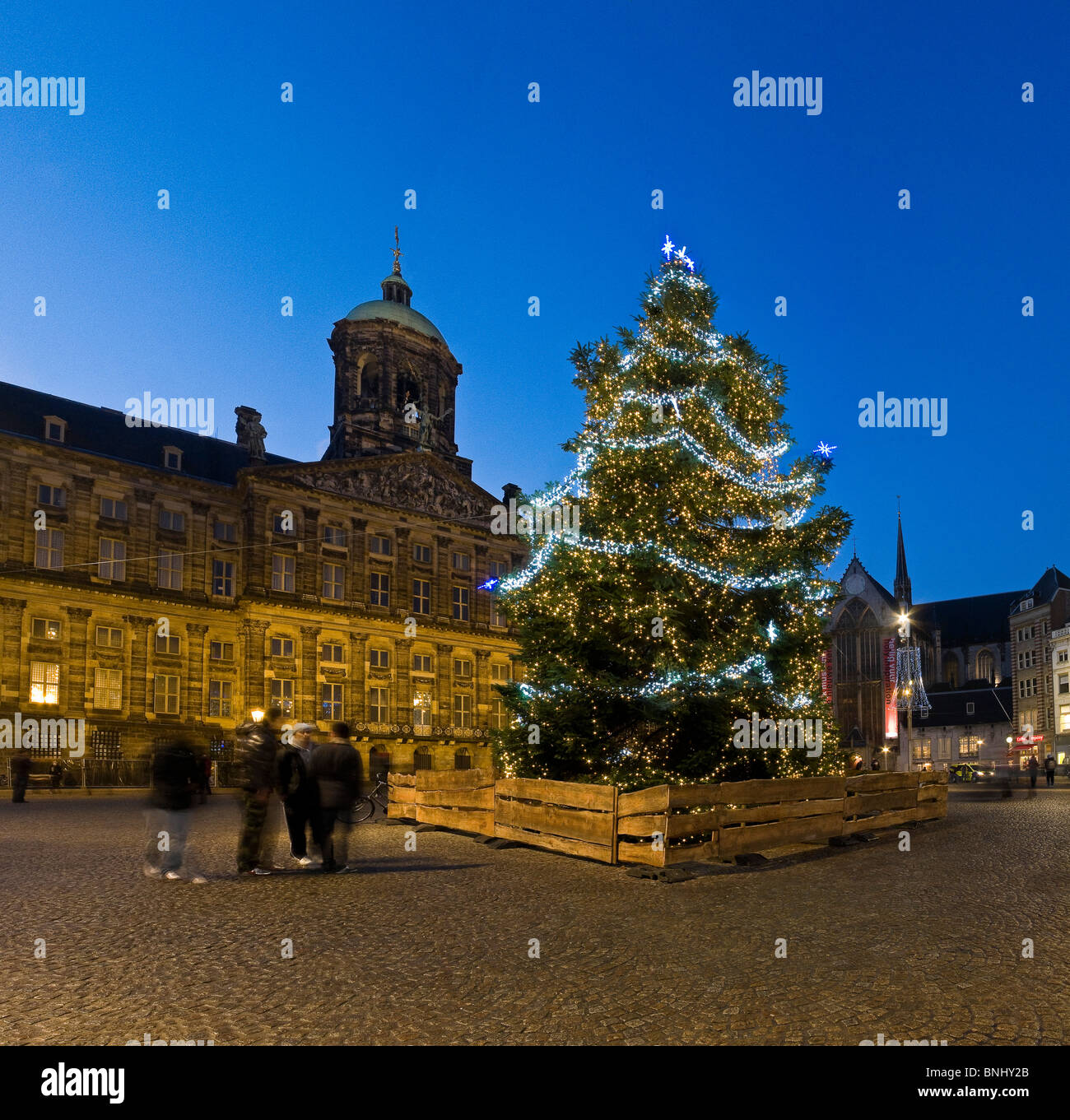 The Netherlands Holland Amsterdam city Christmas lights illumination ...