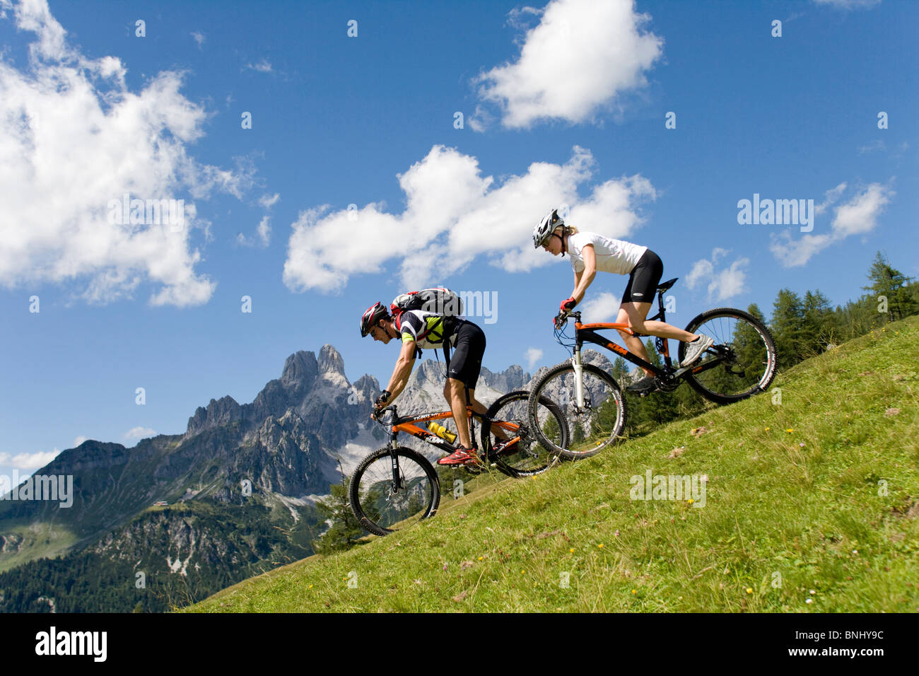 Bike Austria Filzmoos Salzburg summer alp mountain alps alpine ...