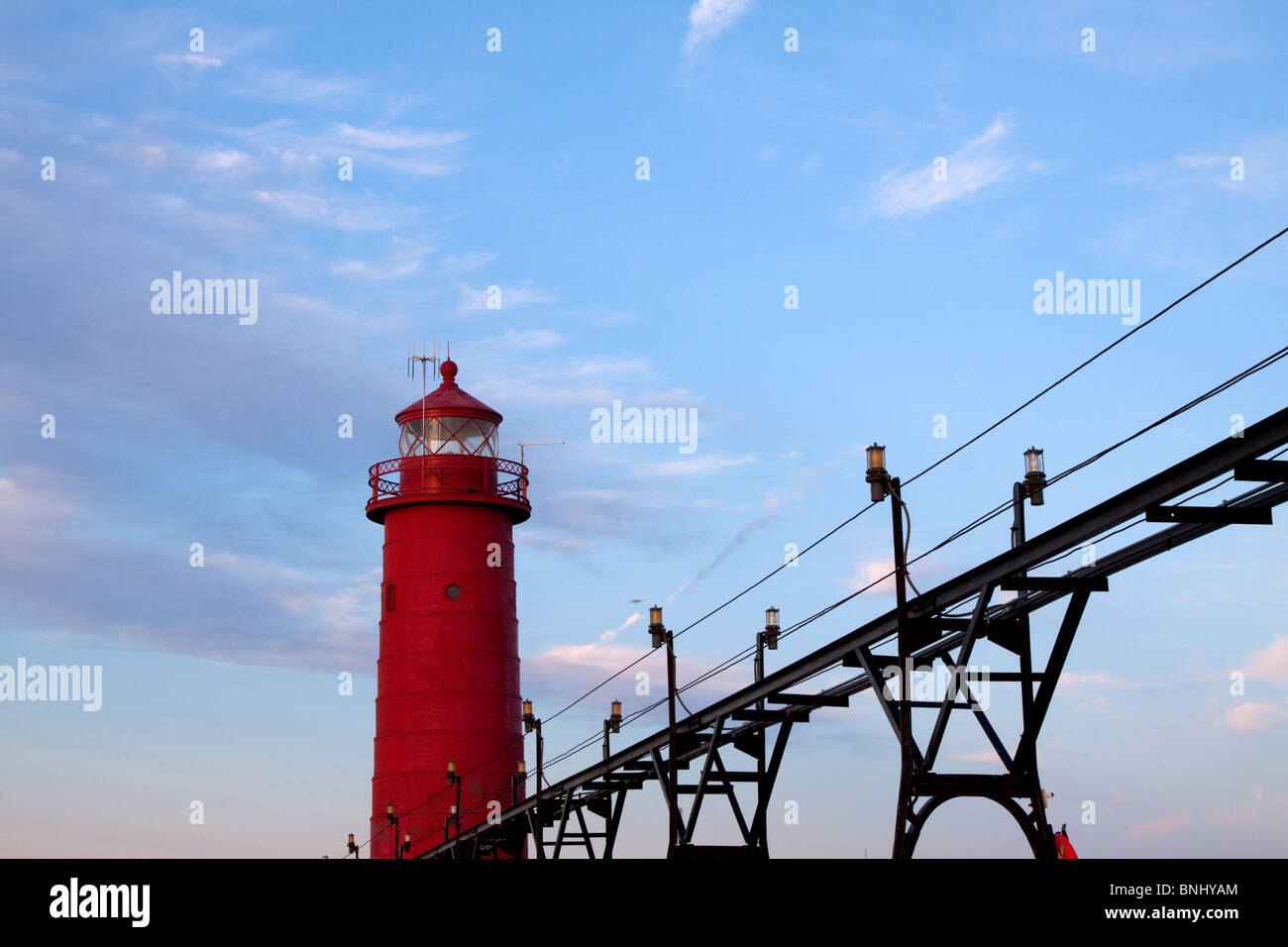 Grand Haven Inner Lighthouse in Grand Haven, Michigan Stock Photo - Alamy