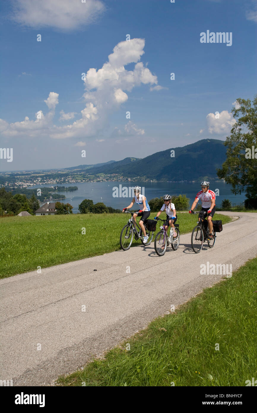 Wheel Bicycle Gmunden Upper Austria Austria summer cycle track way road ...