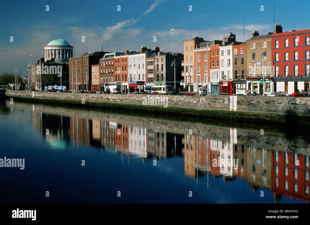 Dublin city Quays Court Justice Tourism Liffey River City Traffic Dome ...