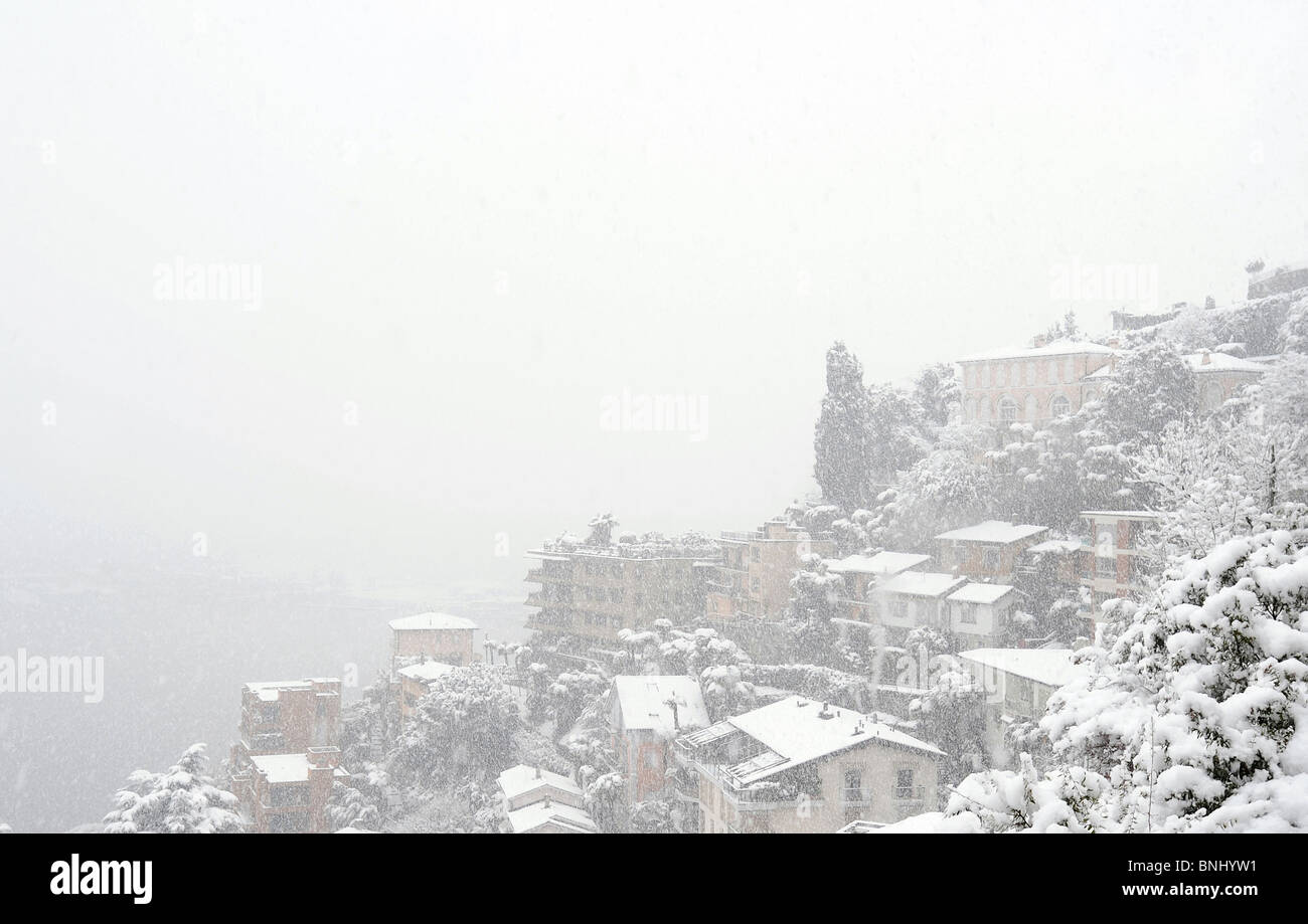 Switzerland Canton of Ticino Lugano city Canton of Ticino snow winter ...