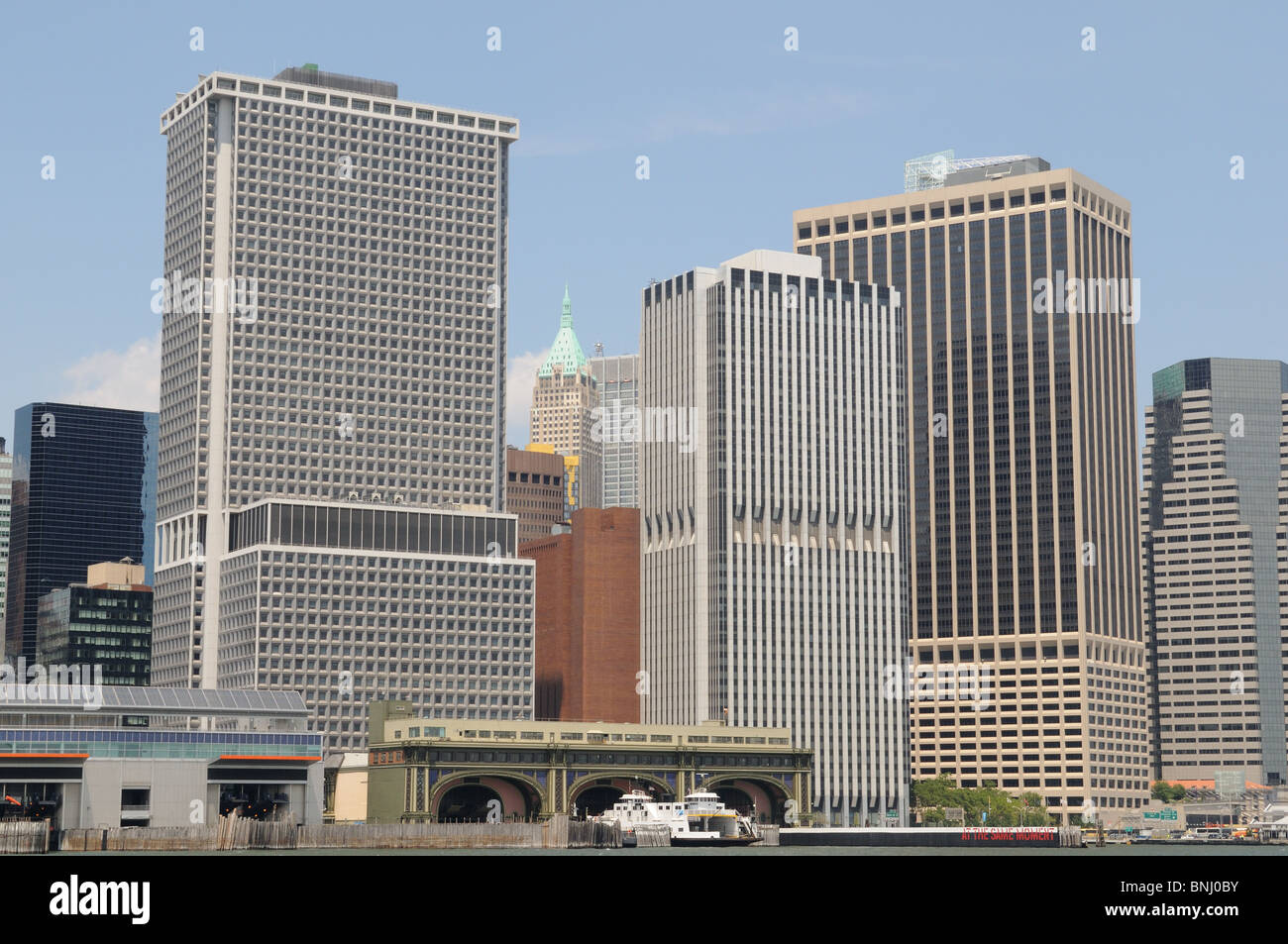 The East Side of Lower Manhattan, with the Battery Maritime Terminal ...