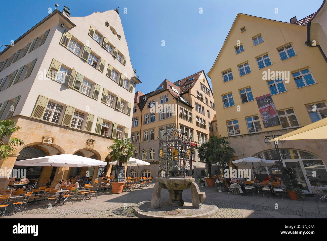 Stuttgart city Germany Baden-Wurttemberg life Old Town Hans im-Glück ...