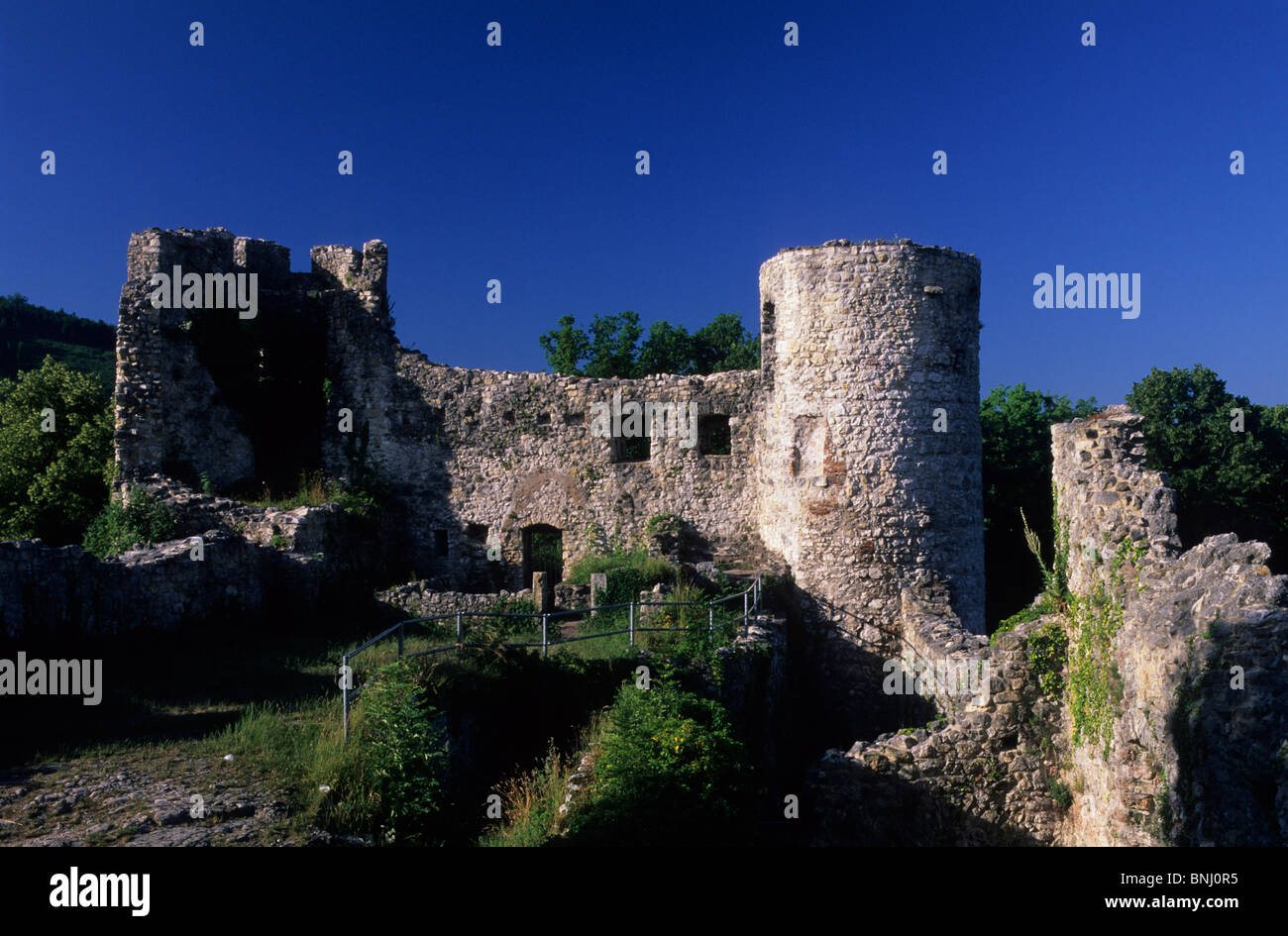 Europe Switzerland Canton of Solothurn Dornach castle ruins ruin ...