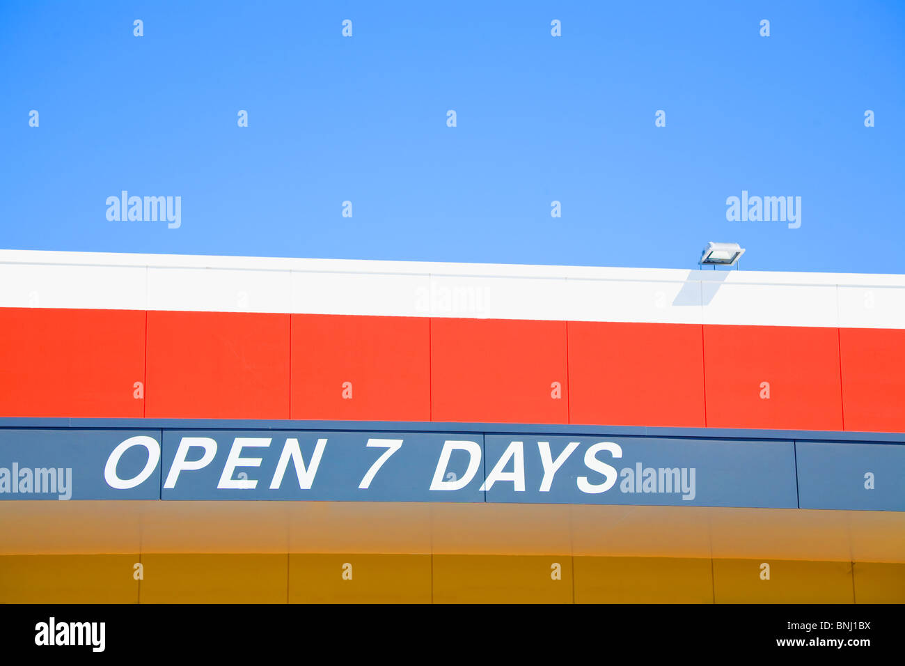Open 7 days sign Stock Photo - Alamy