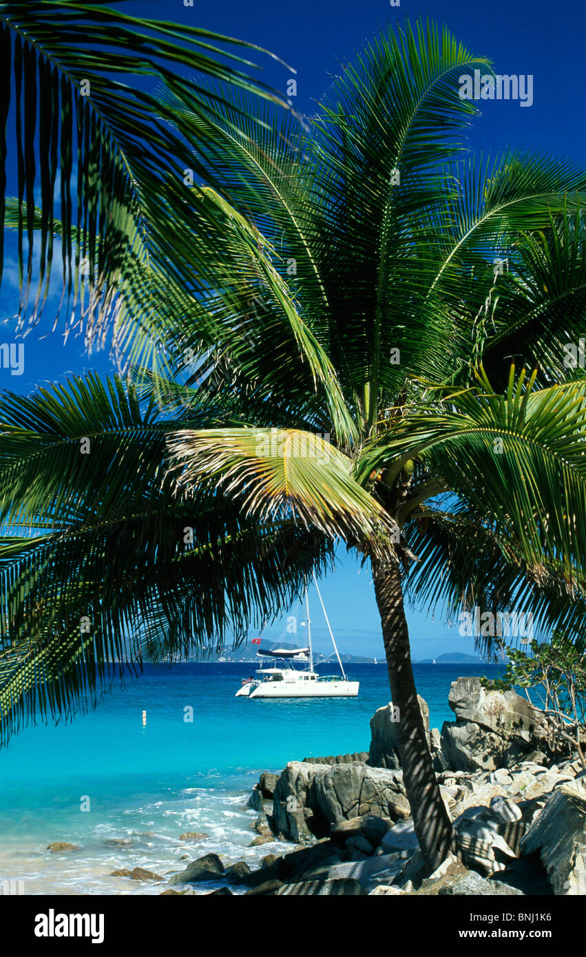 Caribbean sea ocean Virgin Islands British Virgin Islands BVI day ...