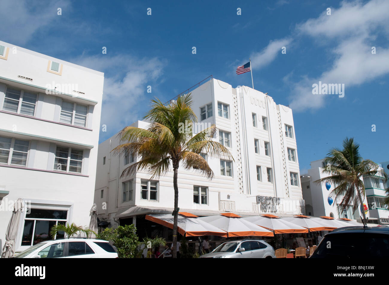 Colony Hotel on Ocean Drive in South Beach, Miami, Florida USA, one of ...