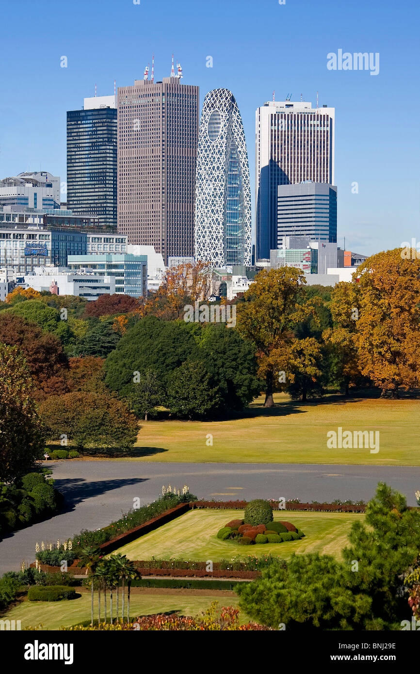 Japan Asia Tokyo city town city Shinjuku District skyscraper high-rise ...