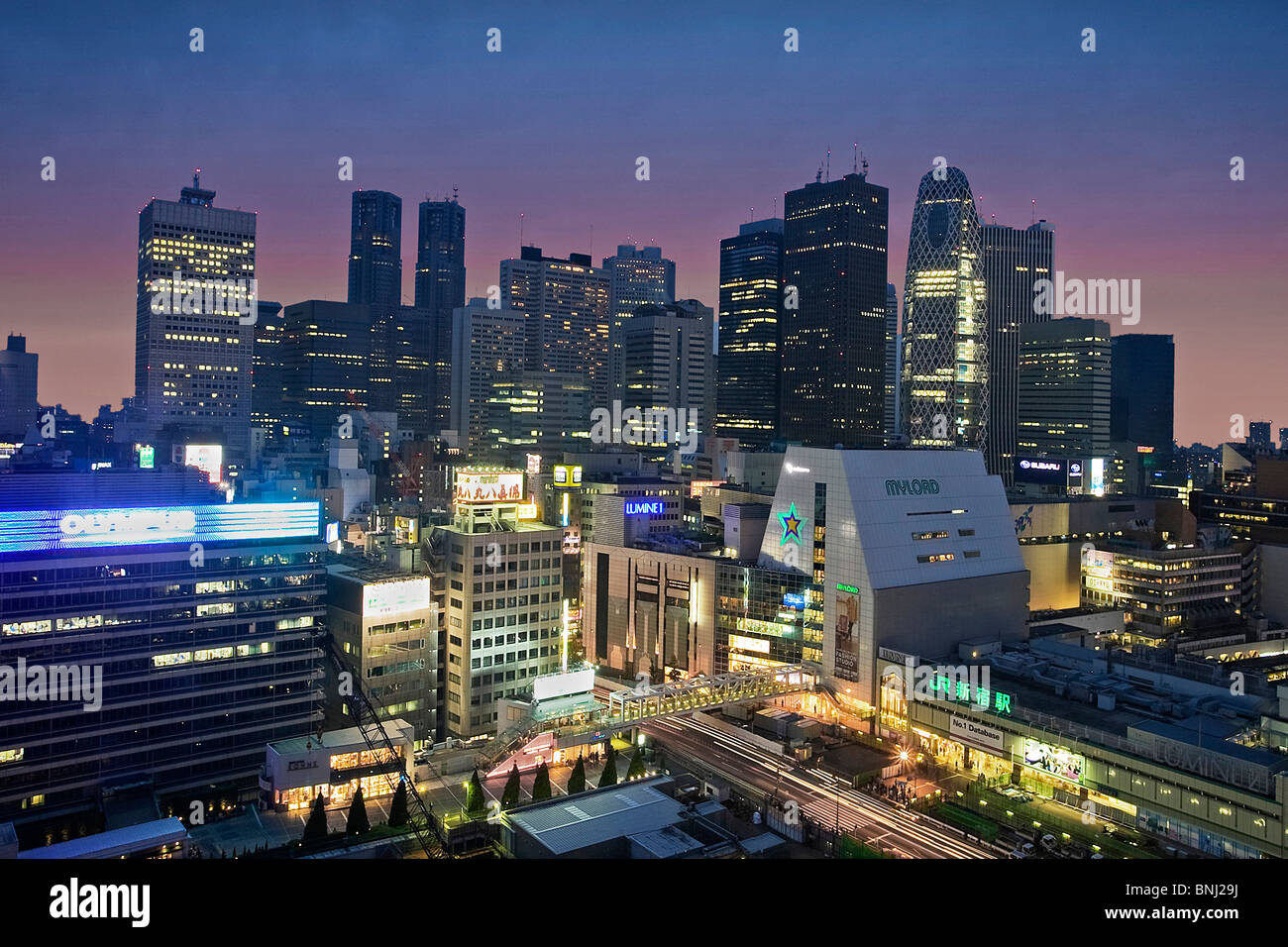 Japan Asia Tokyo city town city Shinjuku District skyscraper high-rise ...