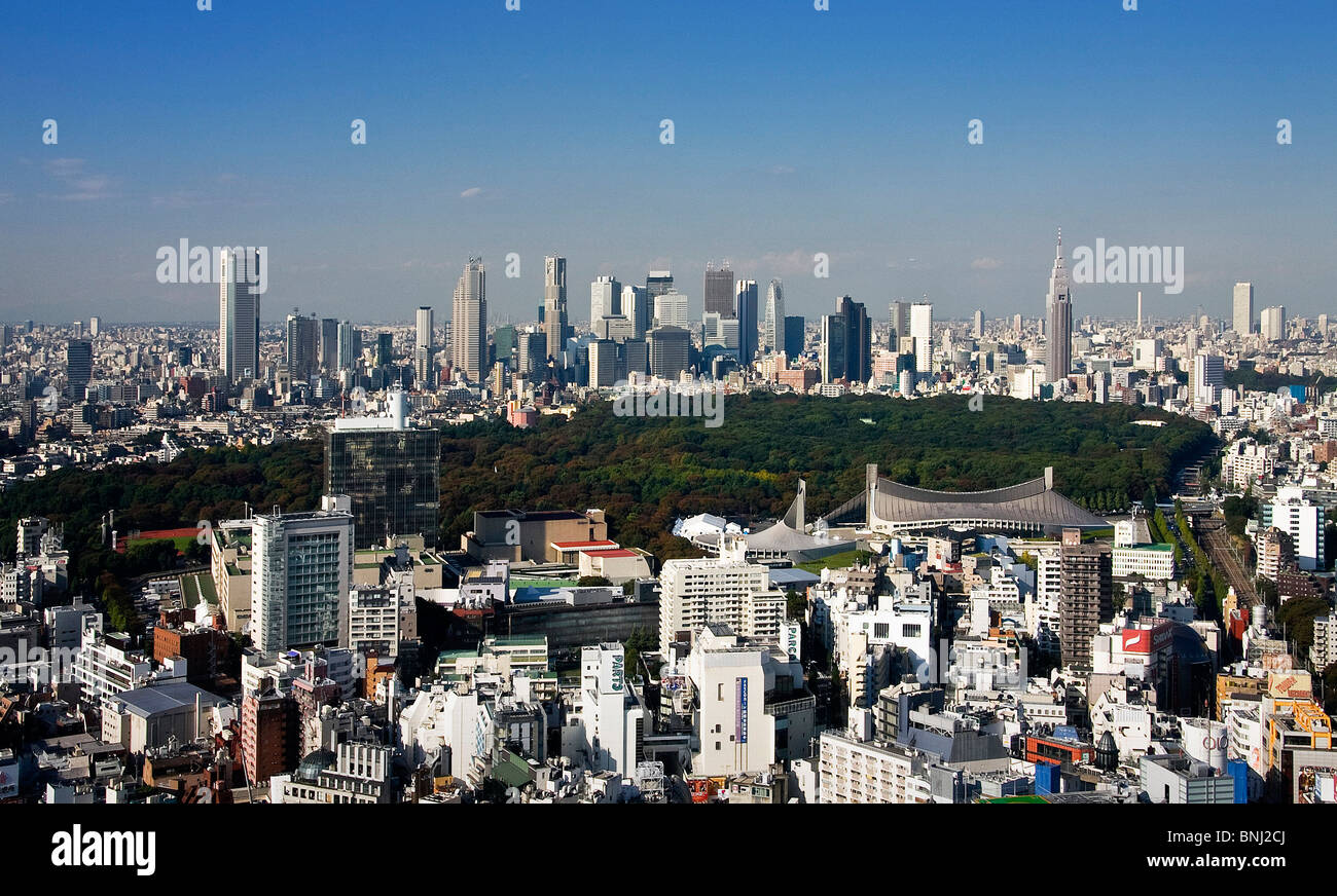 Japan Asia Tokyo city town city Shinjuku District skyscraper high-rise ...