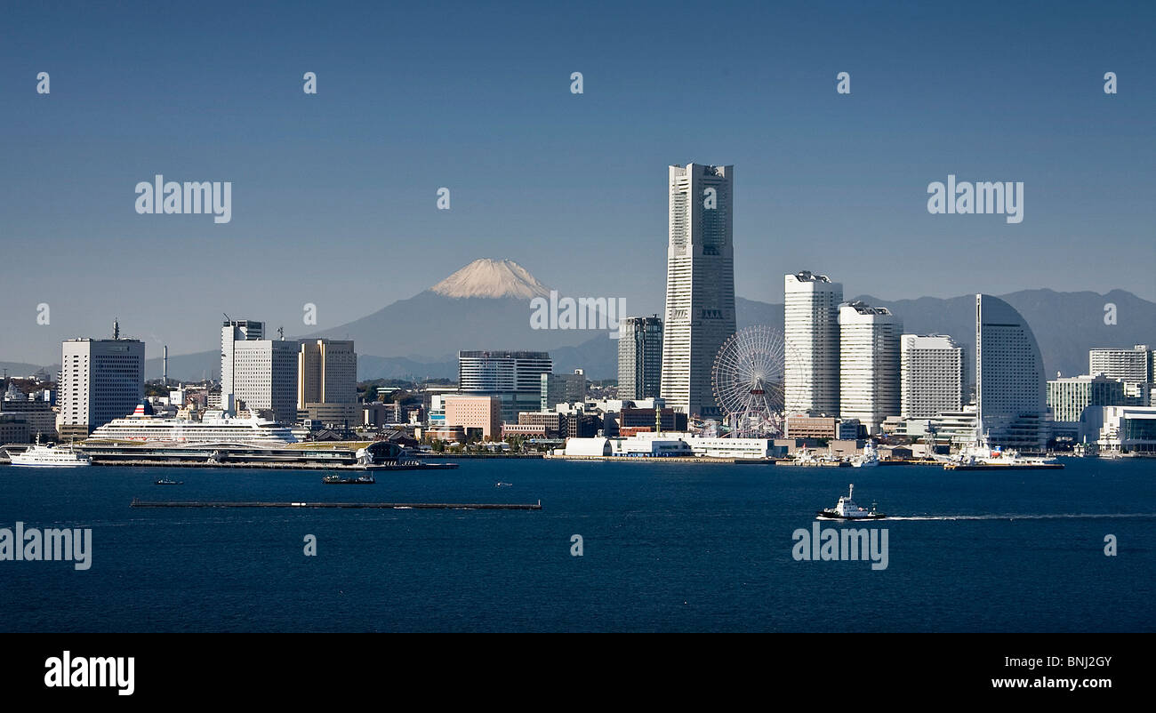 Japan Asia Yokohama city town city landmark land mark of Tower ...