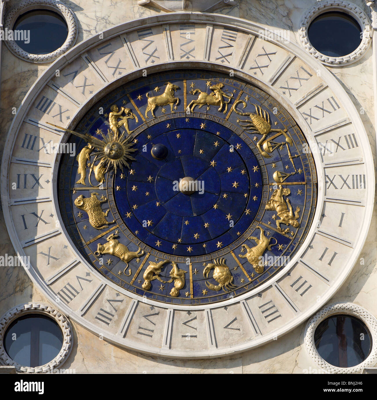 Venice - tower-clock Stock Photo - Alamy