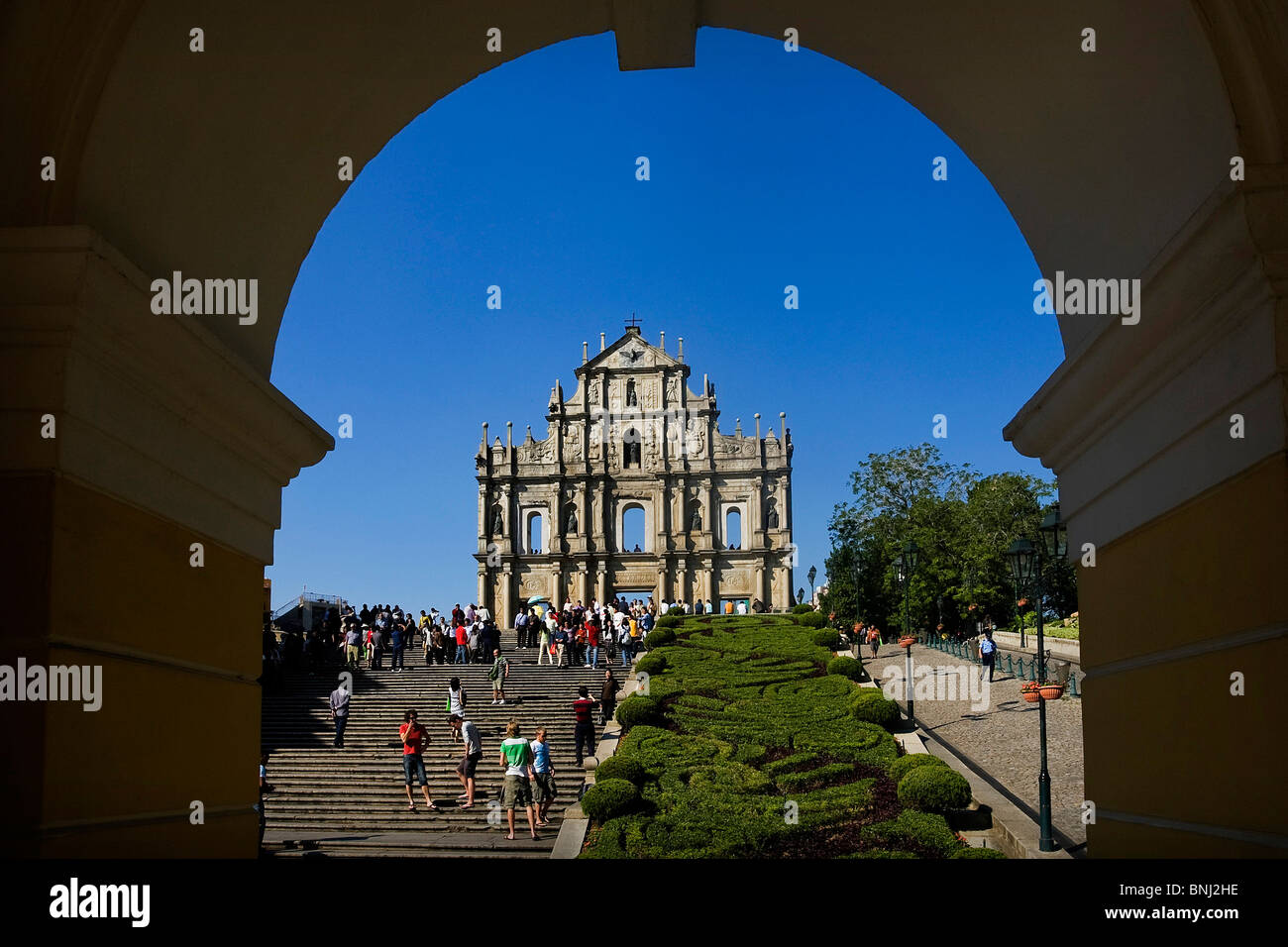 China Asia Macao Macau city ruins church St Paul UNESCO world cultural ...