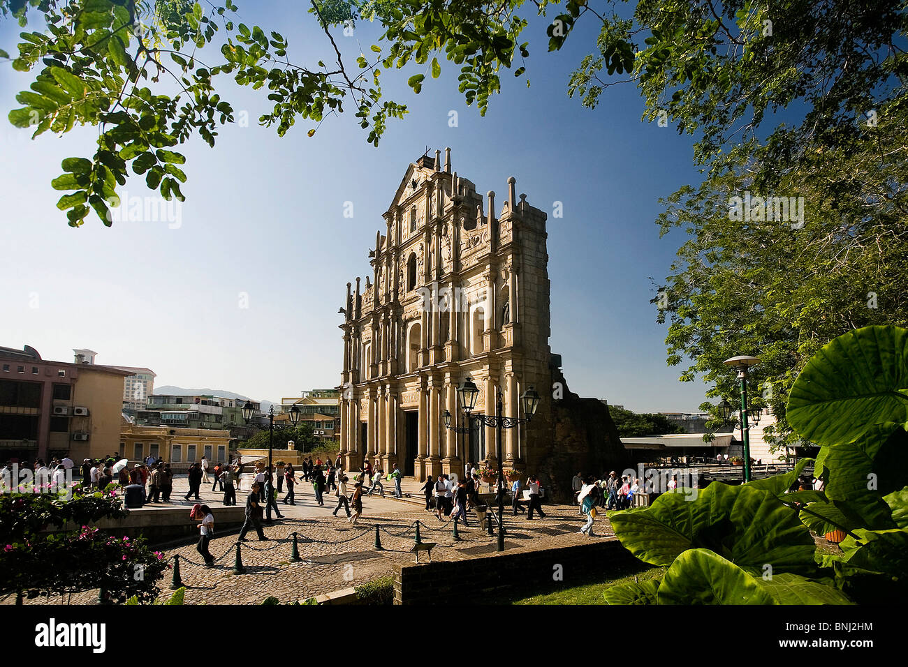 China Asia Macao Macau city ruins church St Paul UNESCO world cultural ...