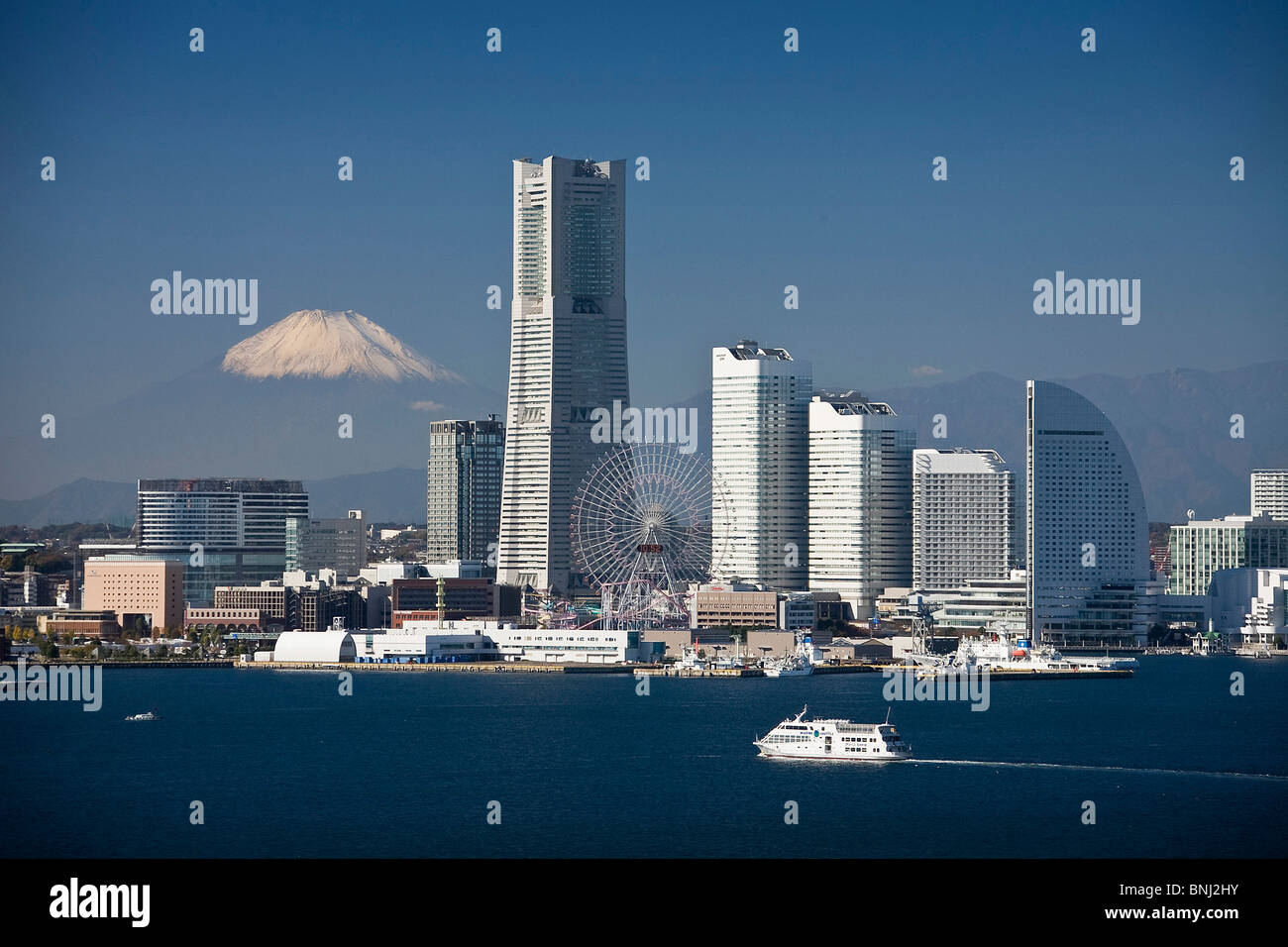 Japan Asia Yokohama city town city landmark land mark of Tower ...