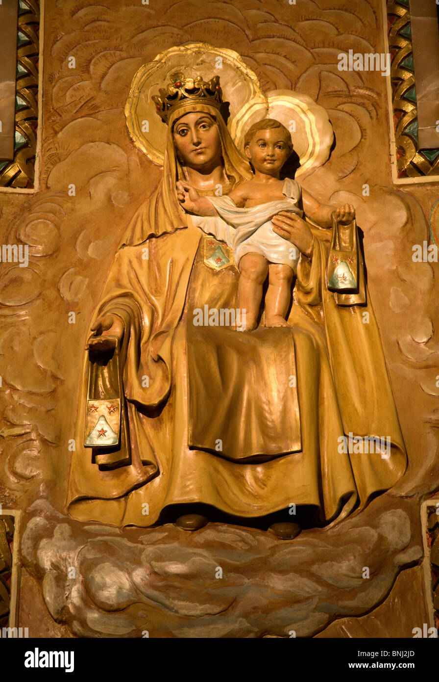 Holy Mary - Barcelona - interior of church Sagrad cor de Jesus on ...