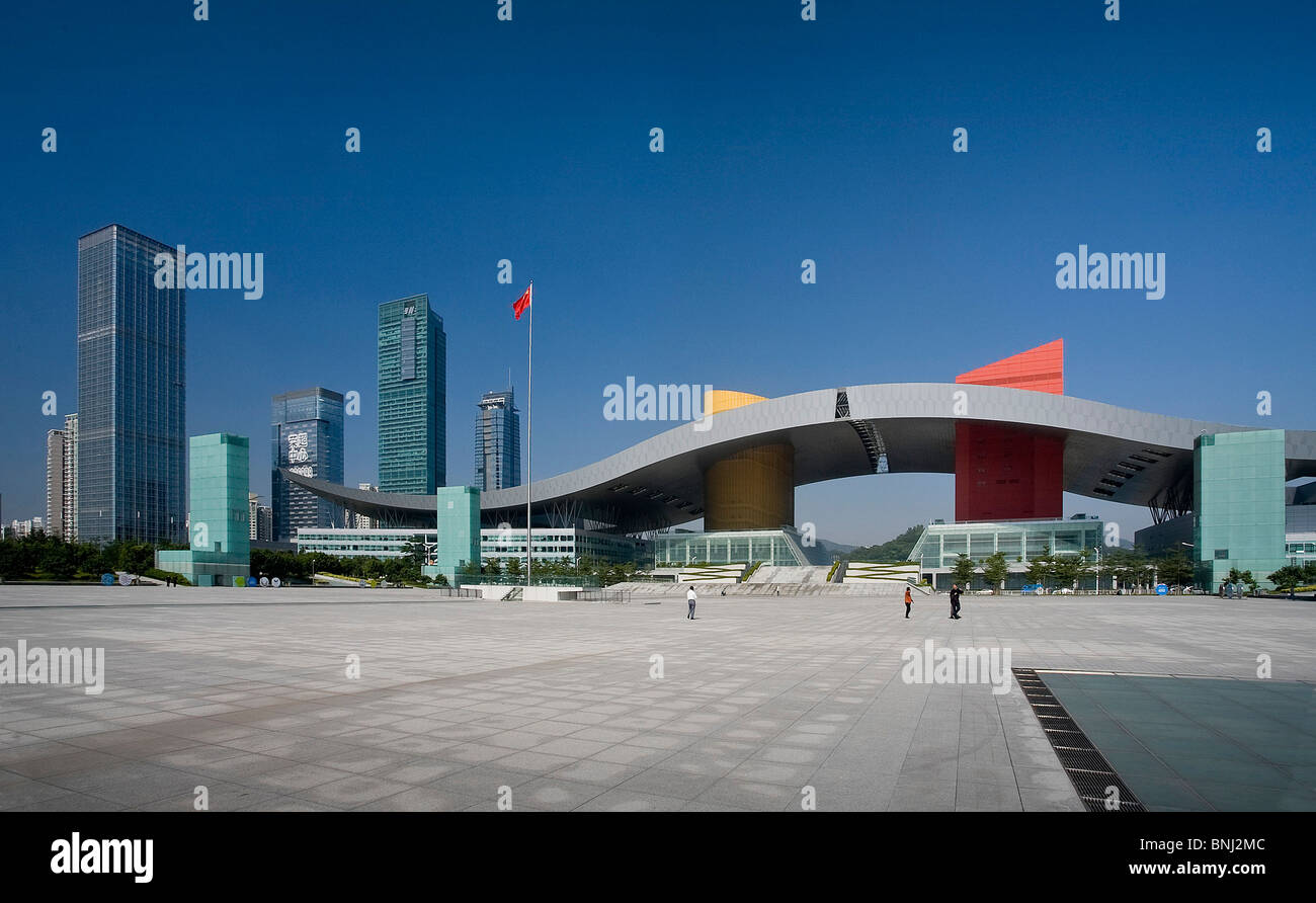 China Guandong Shenzhen city town city city hall moulder architecture ...