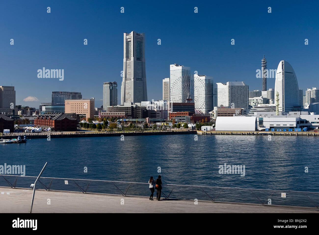 Japan Asia Yokohama city town city landmark land mark of Tower ...