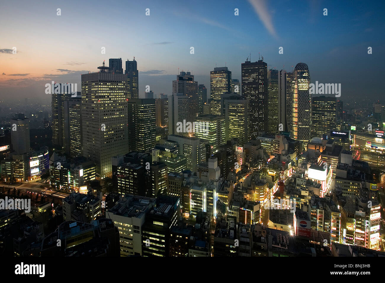 Japan Asia Tokyo city town city Shinjuku District skyscraper high-rise ...