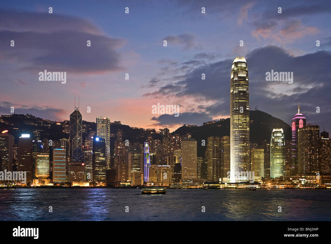 Hong Kong Hongkong Asia Central District skyscraper high-rise buildings ...