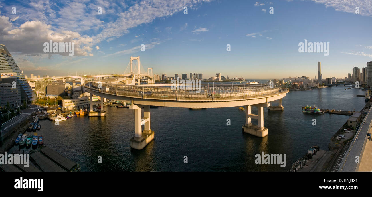 Japan Asia Tokyo city town city Rainbow bridge bridge loop slipknot ...