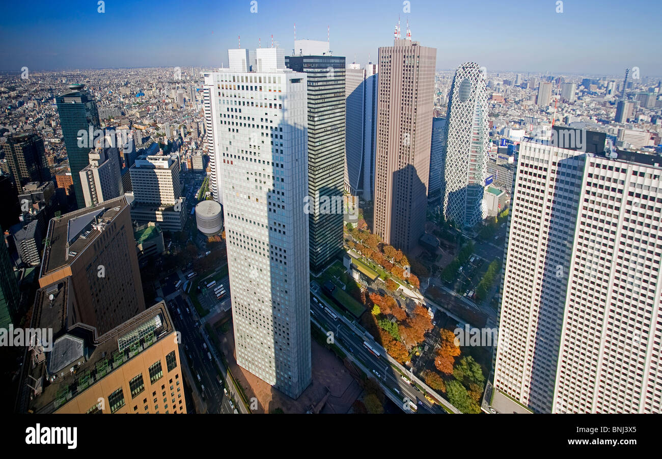 Japan Asia Tokyo city town city Shinjuku District skyscraper high-rise ...
