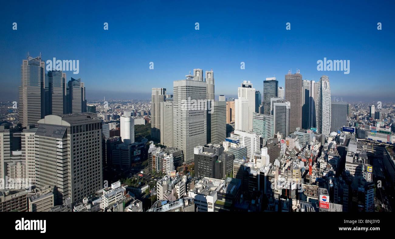 Japan Asia Tokyo city town city Shinjuku District skyscraper high-rise ...