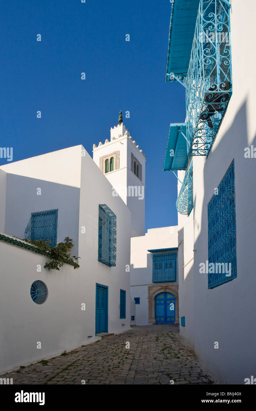 Tunisia Africa North Africa Arabian Arabic Arab Sidi Bou Said town city ...