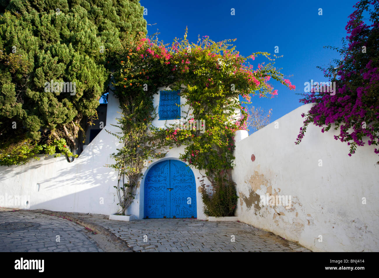 Tunisia Africa North Africa Arabian Arabic Arab Sidi Bou Said town city ...
