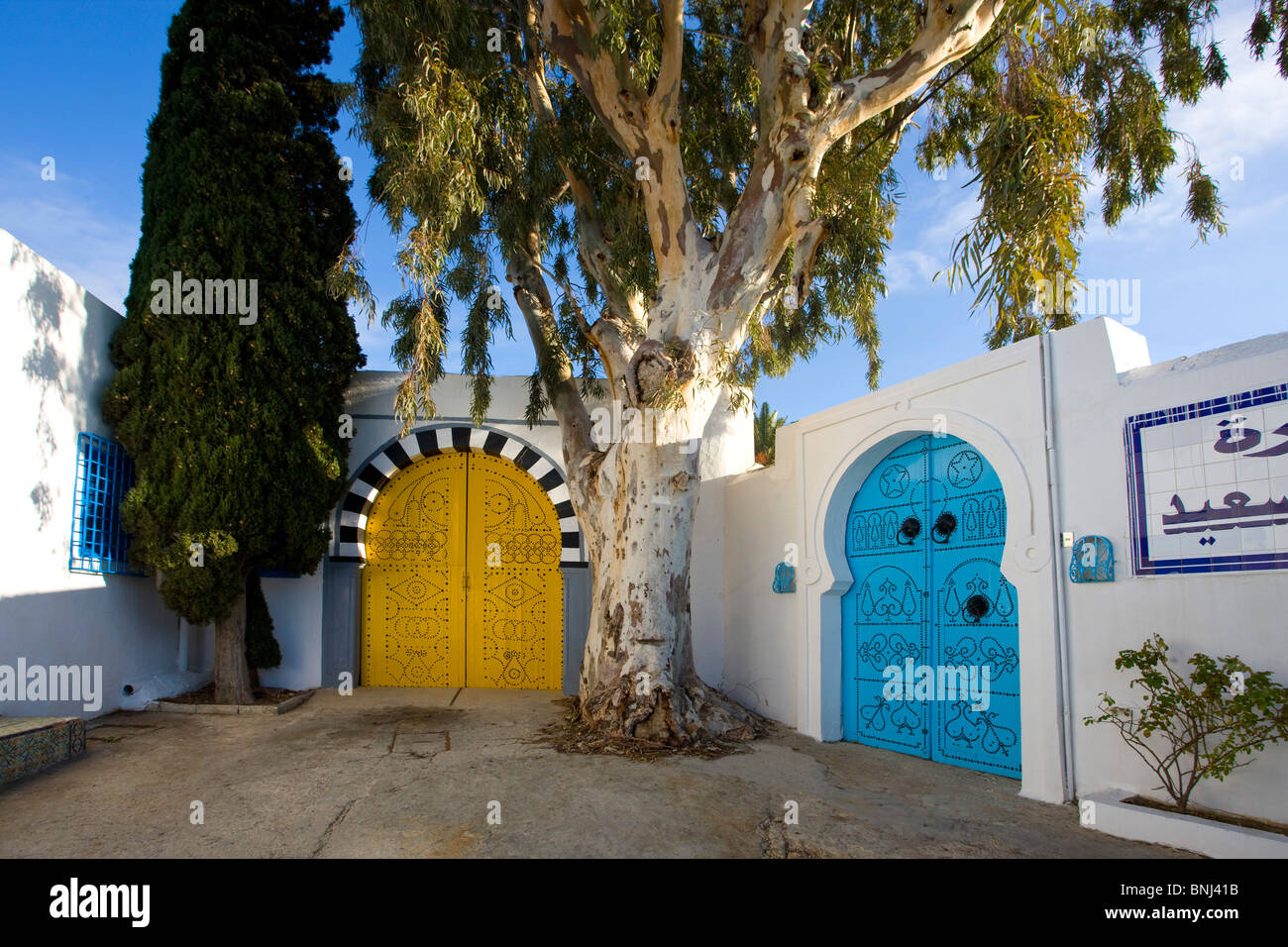 Tunisia Africa North Africa Arabian Arabic Arab Sidi Bou Said town city ...
