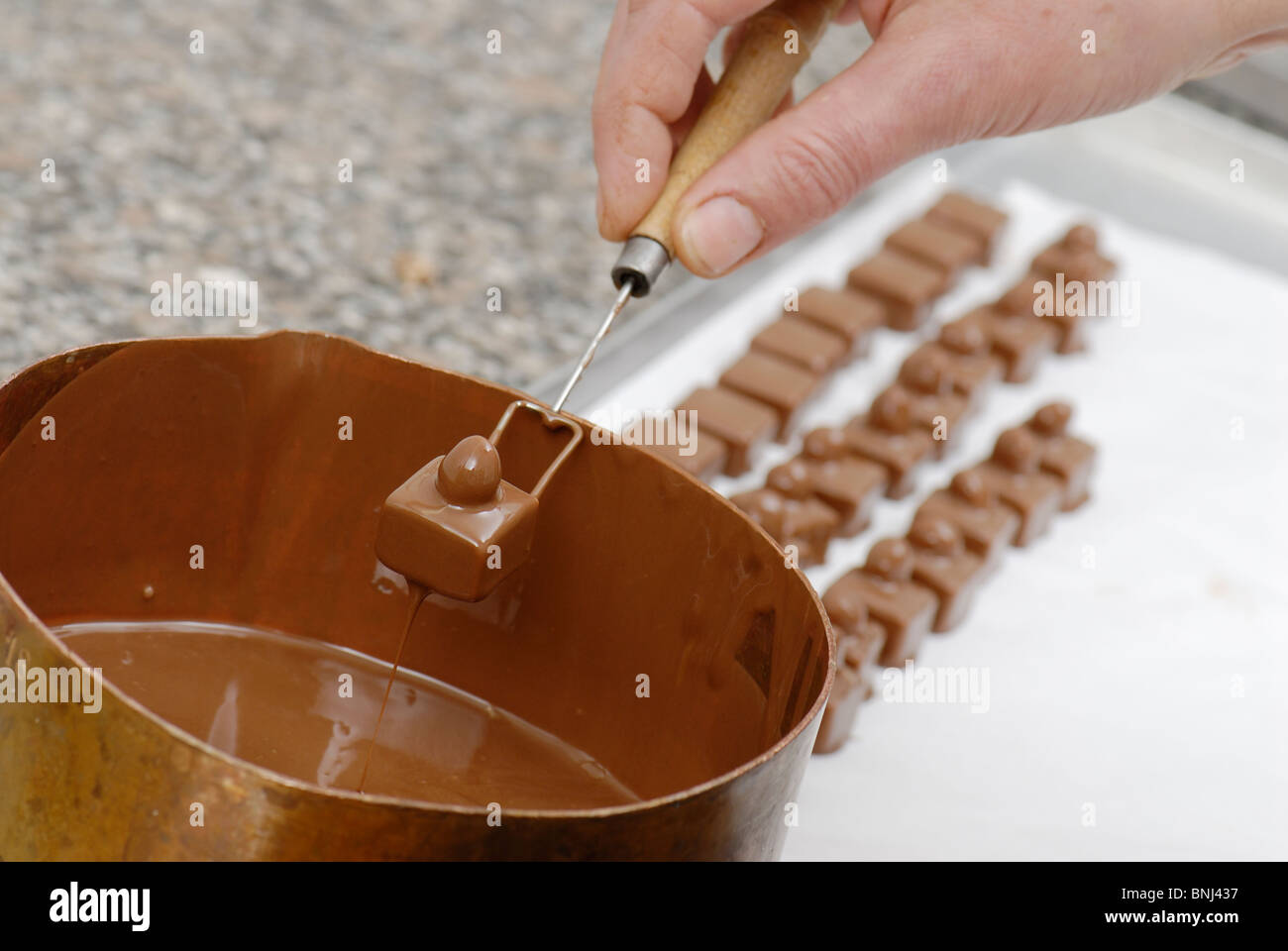 Hand dipped chocolates hi-res stock photography and images - Alamy