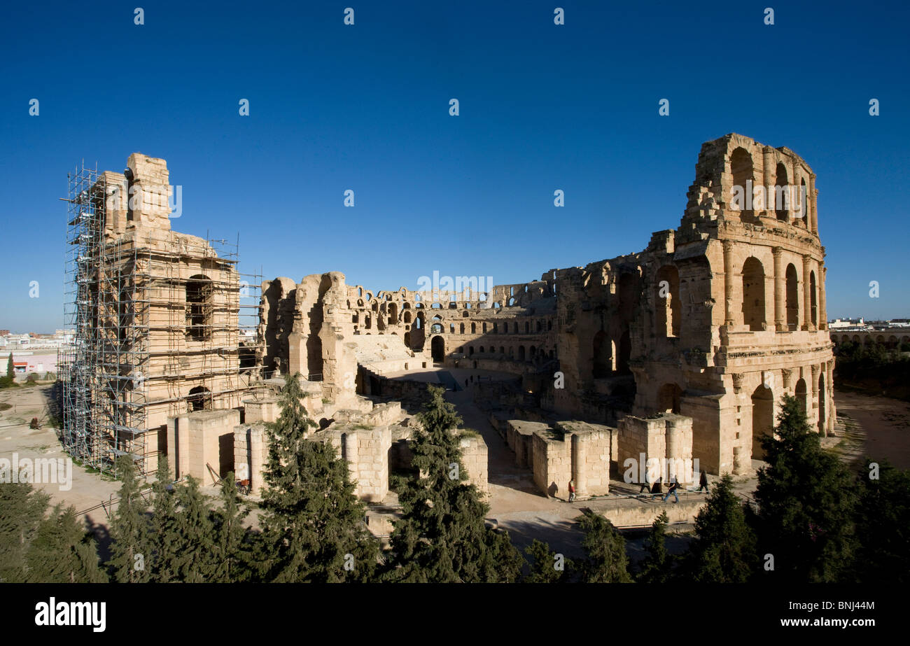 Tunisia Africa North Africa Arabian Arabic Arab El Jem El Djem town ...
