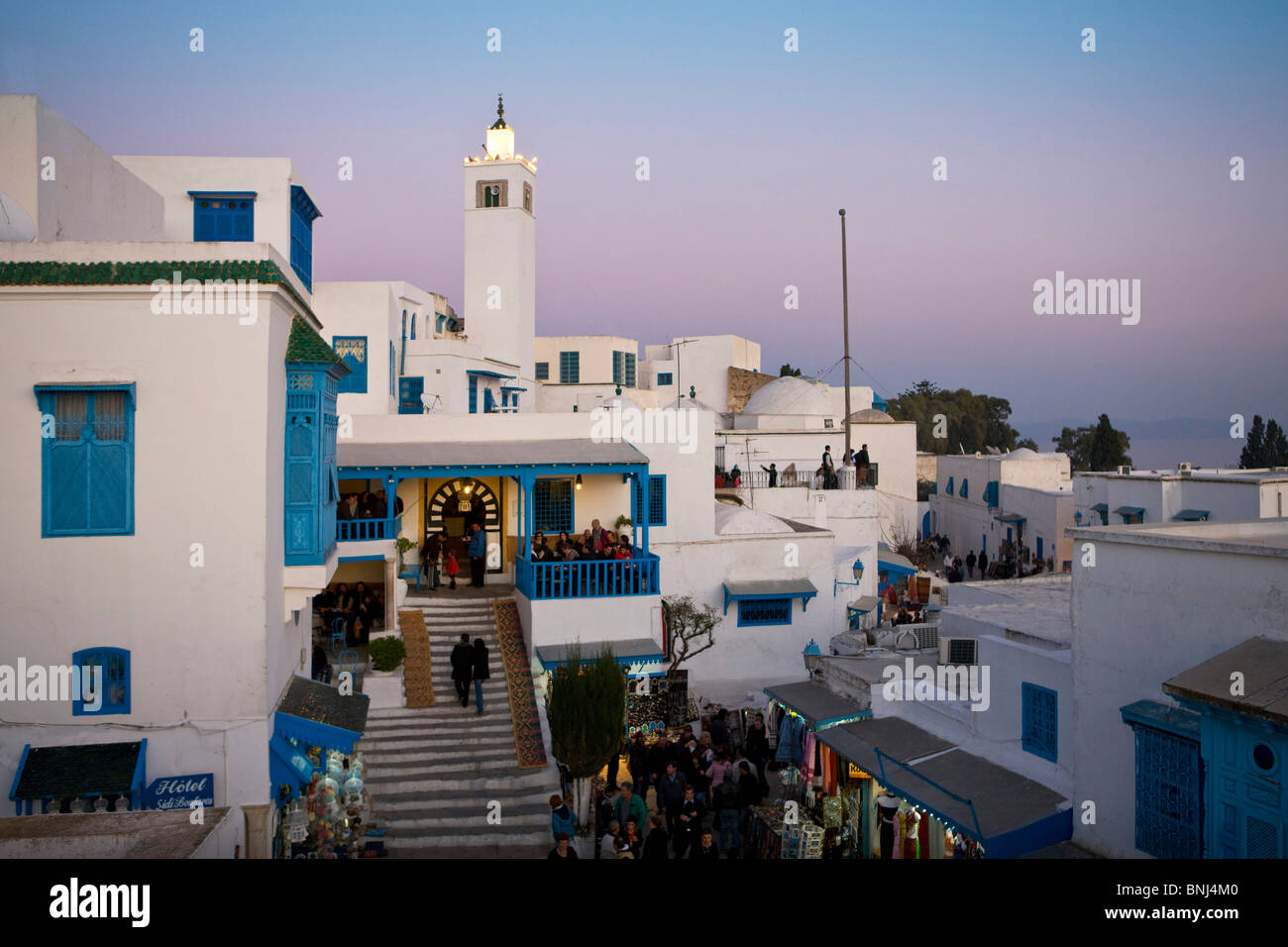 Tunisia Africa North Africa Arabian Arabic Arab Sidi Bou Said town city ...